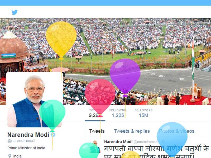 Balloons and greetings: Twitter celebrates PM Modi's birthday | Latest ...