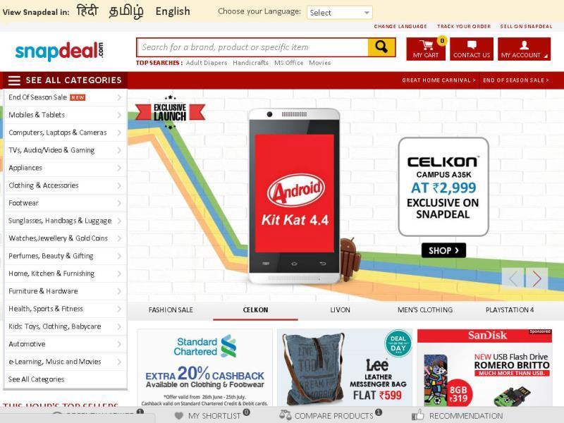 Snapdeal expects $100 million profit from electronics sales offer ...