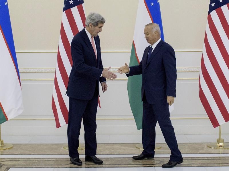 Notorious Uzbek strongman welcomes Kerry to Silk Road citadel | World News