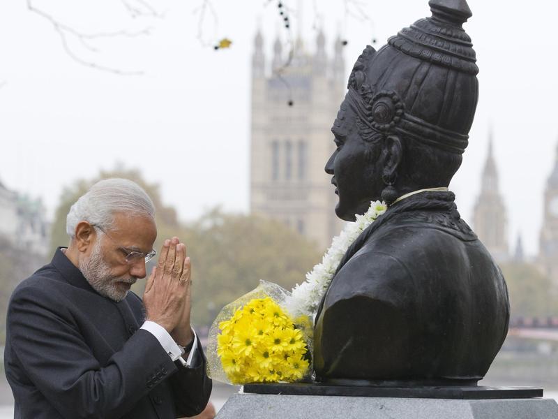 UK: Modi unveils Basaveshwara statue, inaugrates Ambedkar memorial ...