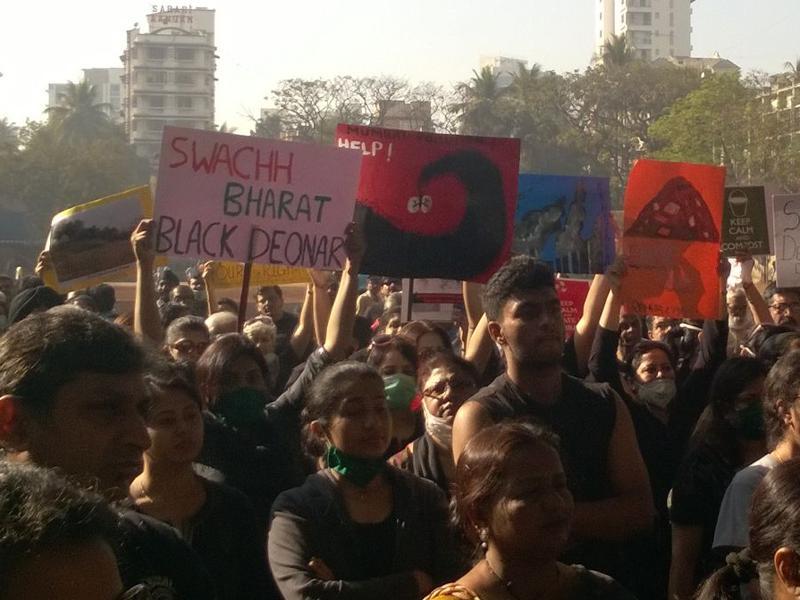 In pics: Shut Deonar dumping ground, demand residents as air worsens ...