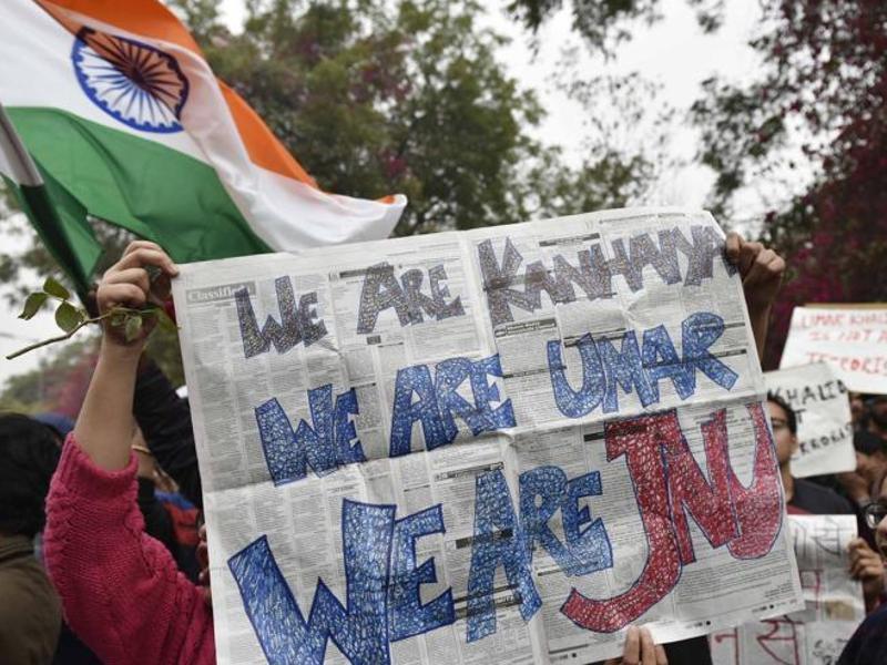 Protests split India between Left and Right as JNU echoes all over ...