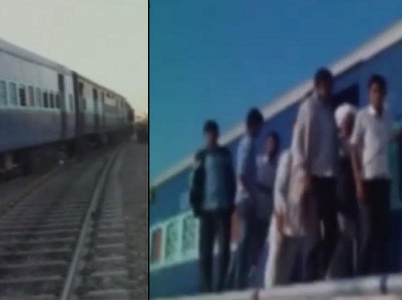 Watch | Passengers push train manually | Hindustan Times