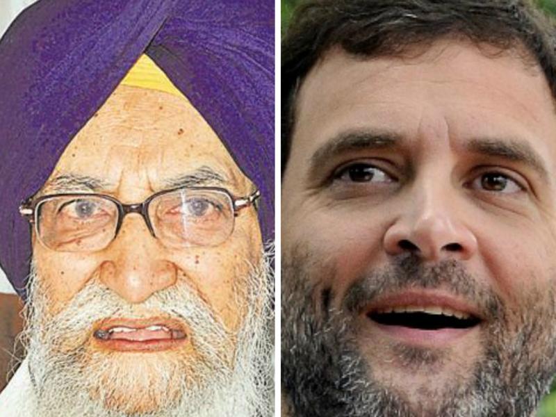 Surjit Barnala’s Akali Dal to merge with Cong on Rahul visit ...