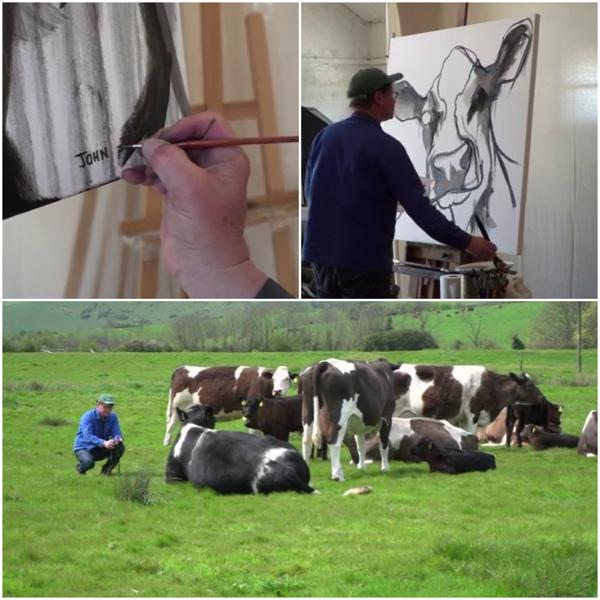 Watch | Artist who paints only cows | Hindustan Times