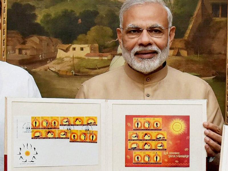 Watch | Prime Minister Modi releases postage stamps on ‘Surya Namaskar ...