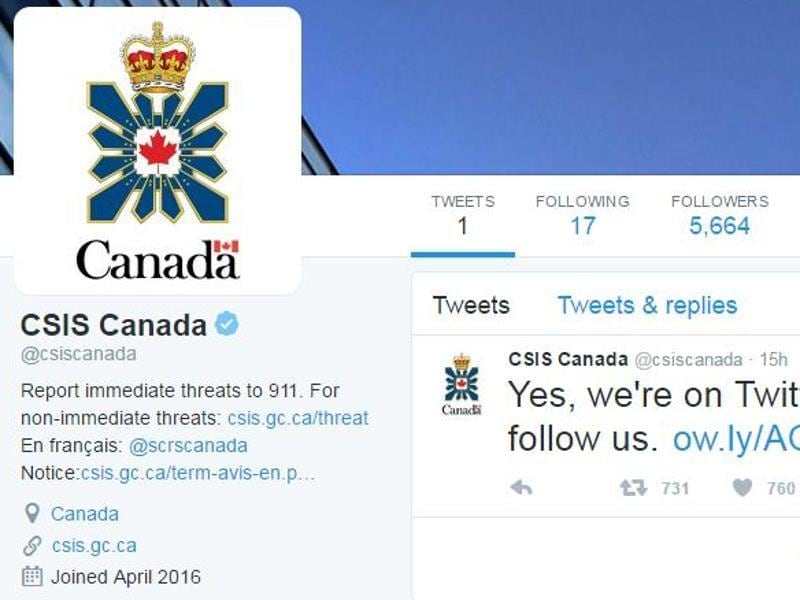 Canada spy agency joins Twitter: ‘It’s your turn to follow us’ | World News