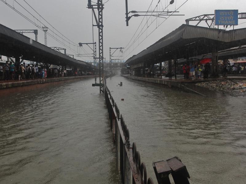 Soaked Sunday: Mumbai’s lifeline under water, trains hit | Mumbai news