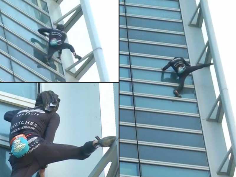 Watch | French daredevil climbs skyscrapers harness-free | Hindustan Times