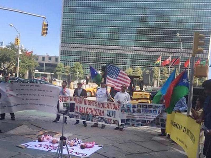 Baloch activists protest against Pakistan outside UN | World News