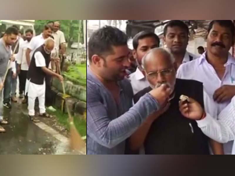Watch | Modi lookalike celebrates PM’s birthday in style | Hindustan Times