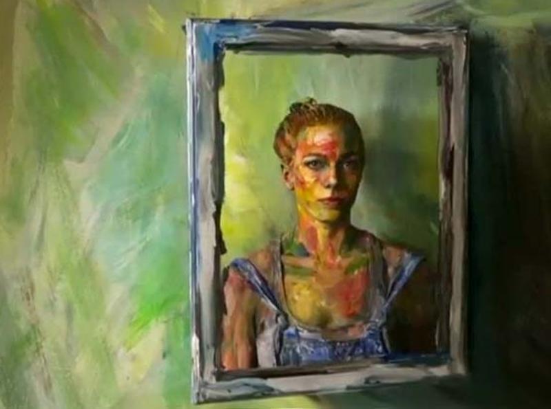Watch | Artist turns herself into real life painting | Hindustan Times