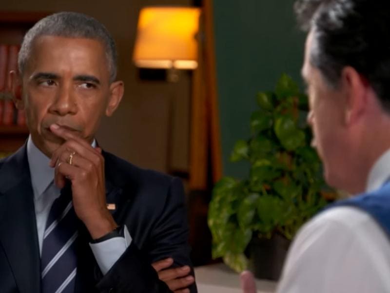 Watch: Obama preps for post White House job interview in comedy segment ...