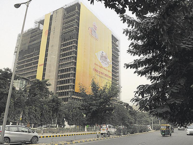 Gurgaon gets a facelift ahead of Modi’s visit | Hindustan Times