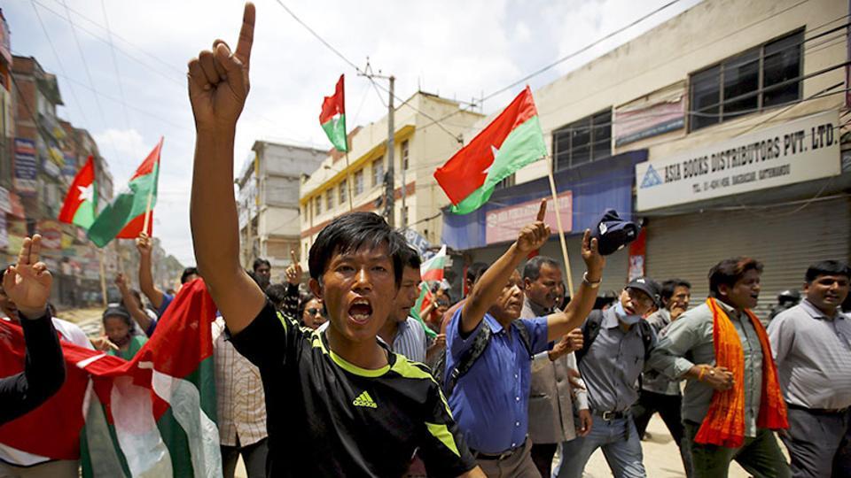 Nepal’s main opposition party protests outside Indian embassy | World News