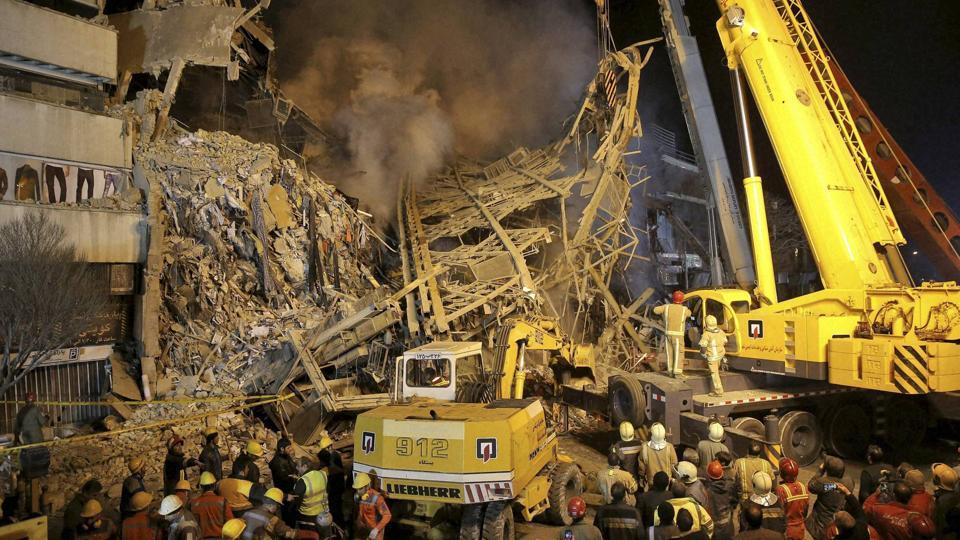 Iran: Rescuers searching for victims in rubble of Tehran building ...