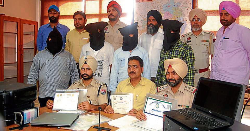 Fake certificate racket busted in Bathinda; 4 arrested | Hindustan Times