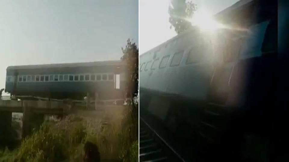 Eight coaches of Mahakaushal Express derail near Kulapahar, UP ...