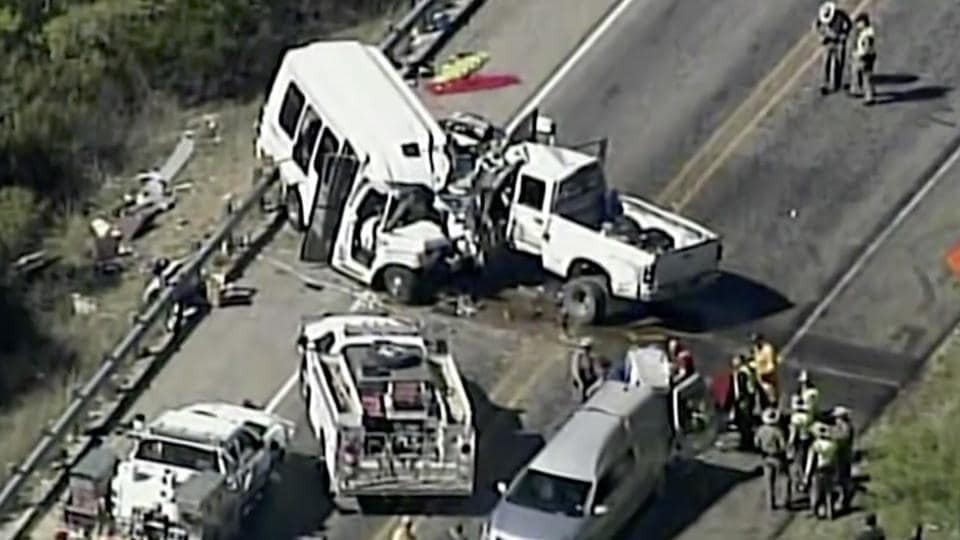 12 killed, 3 hurt when church bus and truck crash in Texas | World News