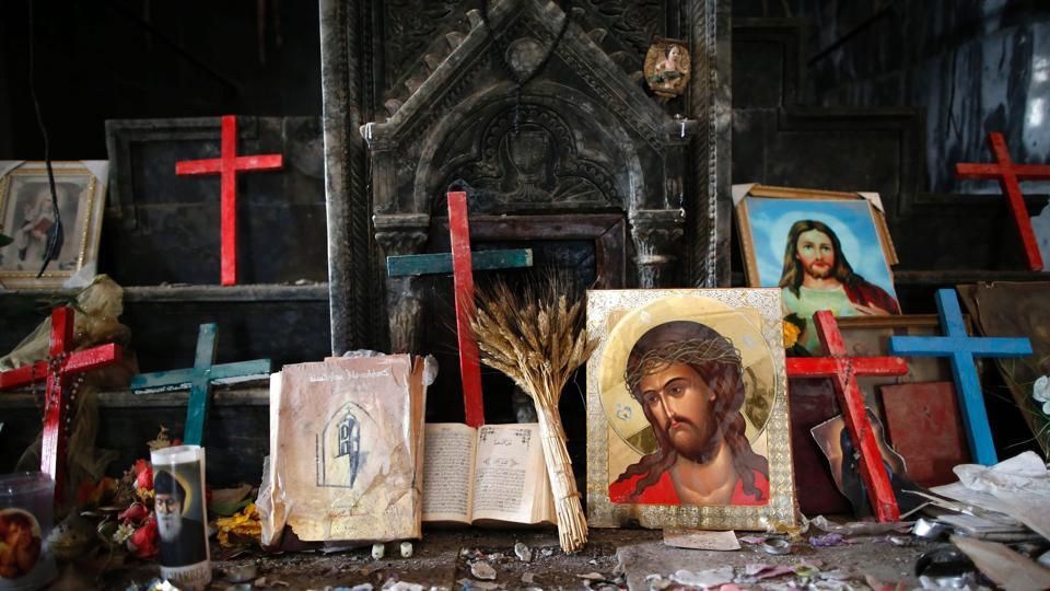 Iraqi Christians celebrate Palm Sunday near Mosul for the first time in ...