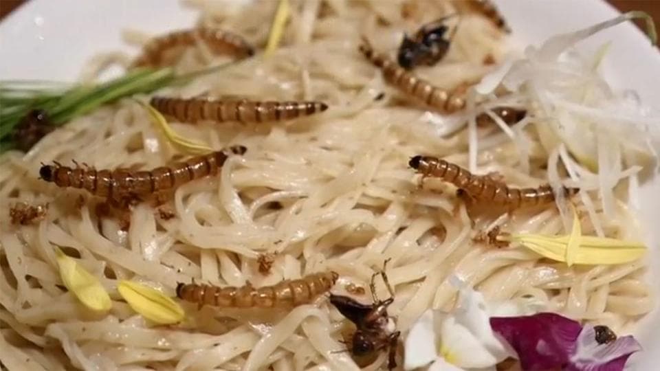 Japan’s famed ramen served with a crawly twist | Hindustan Times