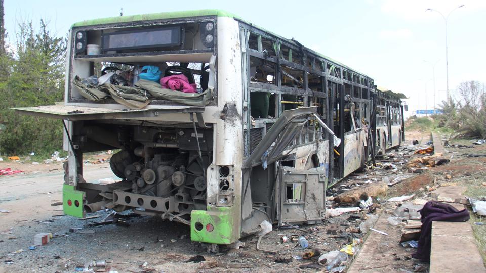 Syria bus convoy blast: 126 Shia residents killed; 68 children among ...