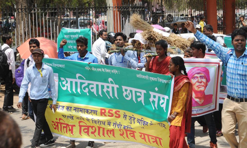 Jharkhand tribal students protest ‘saffronisation’ of higher education ...