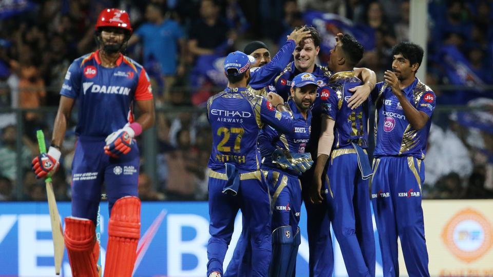 IPL 2017: Mumbai Indians beat Delhi Daredevils by 14 runs to stay on ...