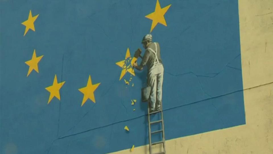 Banksy takes on Brexit in new mural | Hindustan Times Banksy takes on Brexit in new mural | Hindustan Times