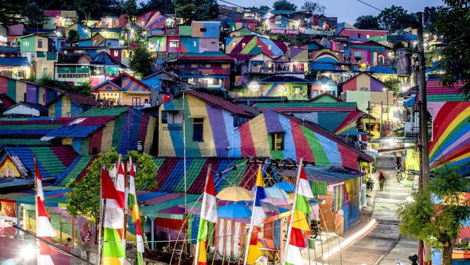 Photos: Tiny Indonesian ‘rainbow village’ is the new internet sensation ...