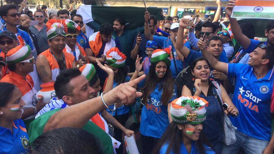 India, Pakistan fans pour into The Oval for ICC Champions Trophy 2017 ...