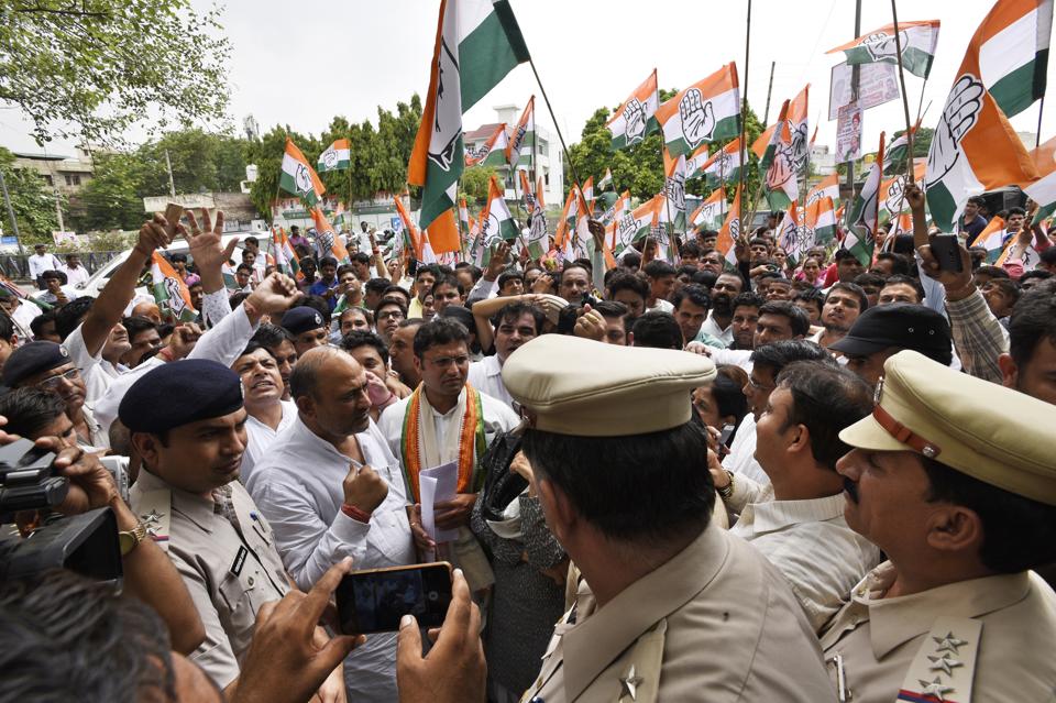 Gurgaon: Congress rally to protest rising crime hit by pickpockets ...