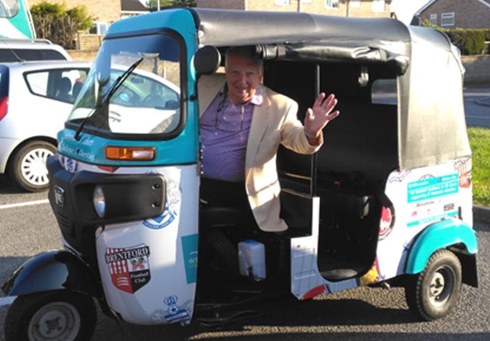 British man drives autorickshaw across UK for charity | World News