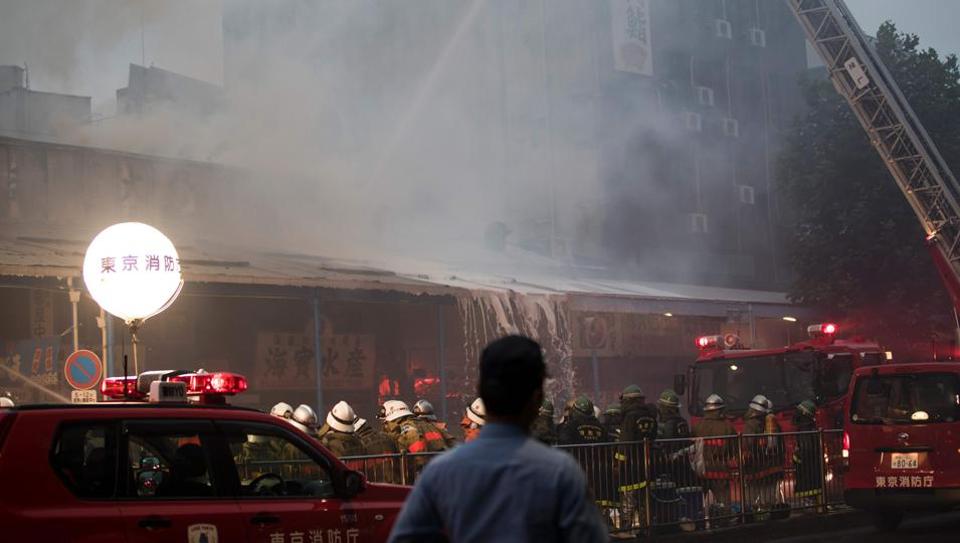Fire breaks out near world’s biggest fish market in Tokyo | World News
