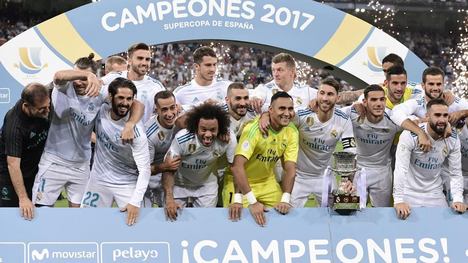 Real Madrid celebrate Spanish Super Cup win after Barcelona’s abject ...
