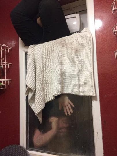 Woman gets stuck in window trying to retrieve poop on Tinder date ...