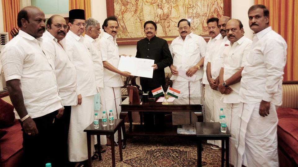DMK-led opposition meets governor, demands immediate convening of ...