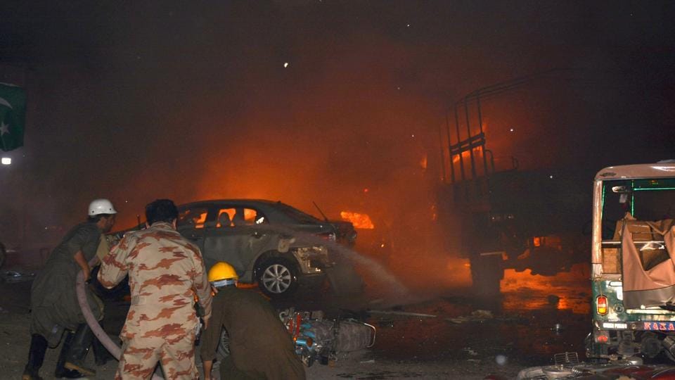 Six security men killed in bomb blast in Pakistan | World News