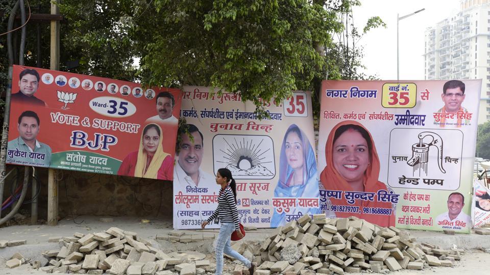 Gurgaon civic polls: Five women, man ousted from BJP won the polls | Hindustan Times