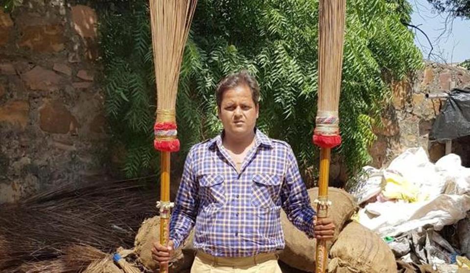 Man from Rajasthan’s Kota wants to gift giant ‘NaMo brooms’ to PM ...
