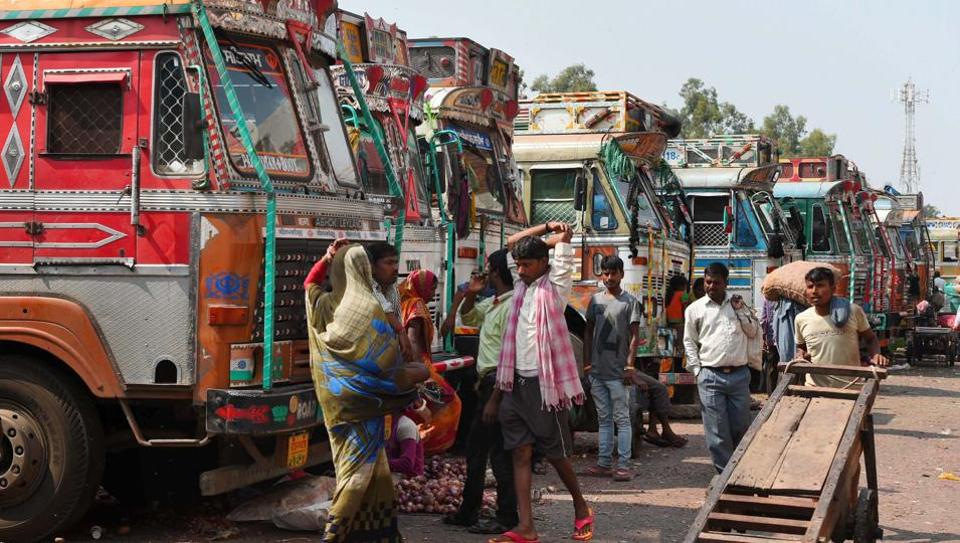 Truckers Nationwide Go On 2 day Strike Against GST Fuel Hike Latest News India Hindustan Times