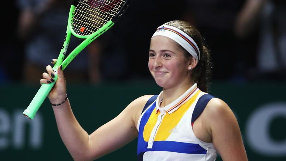 Jelena Ostapenko ends breakout year on a high with first WTA Finals win ...