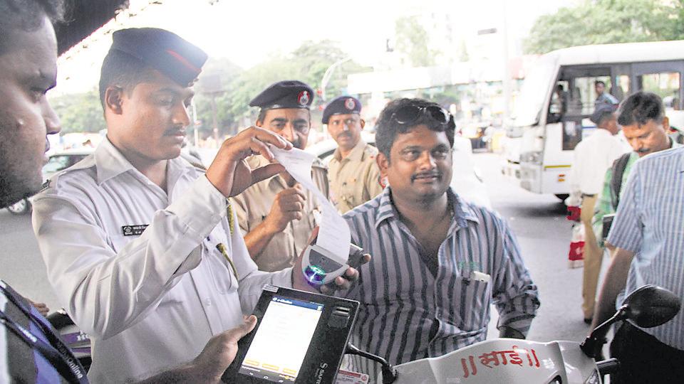 You will soon get your traffic fine invoice home via post in Mumbai ...