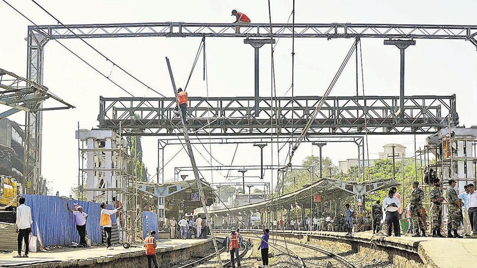 Foot overbridge at Ambivli station in Thane inches closer to completion ...