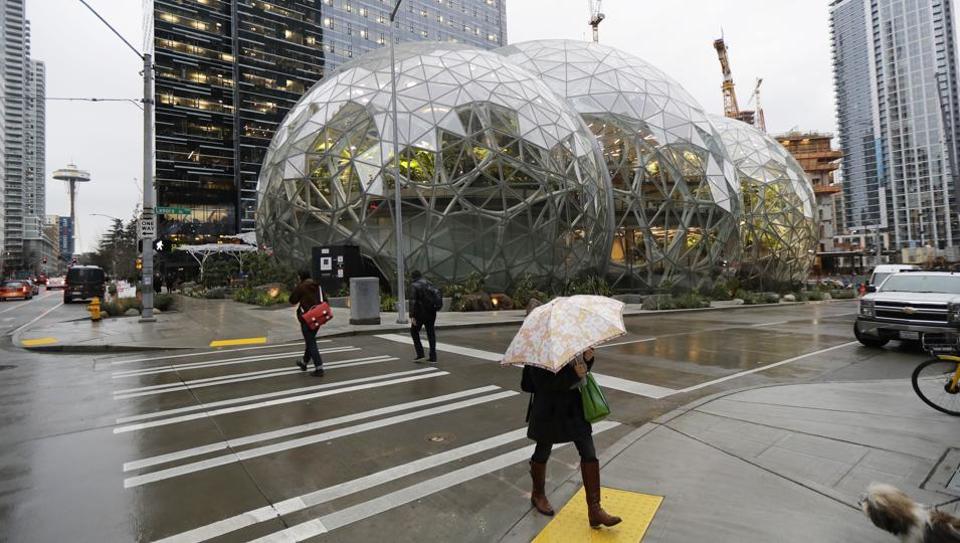 Photos: Amazon opens rainforest like ‘Spheres’ in Seattle | Hindustan Times