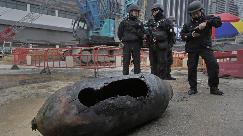 WWII bomb found, defused in Hong Kong after thousands evacuated | World ...