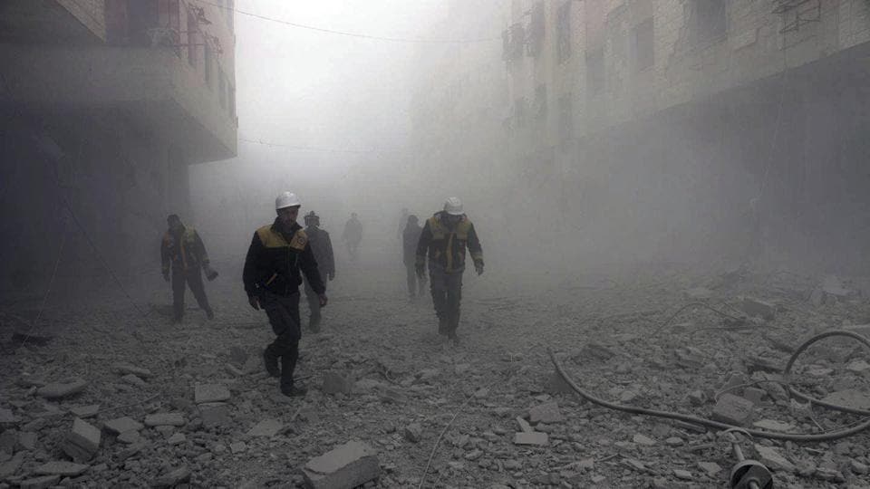 Syria raids kill 30 near Damascus as war of words escalates over ...
