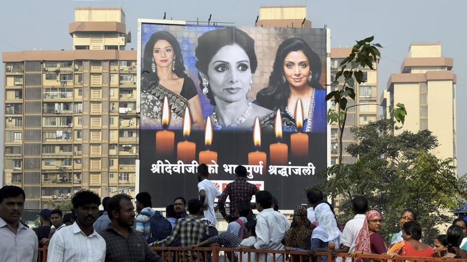 Sridevi funeral: Sea of mourners pay respect as late actor’s cortege ...