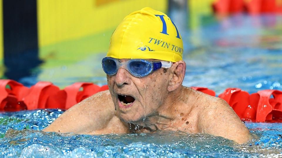 Australian 99 Year Old George Corones Smashes Age World Record In