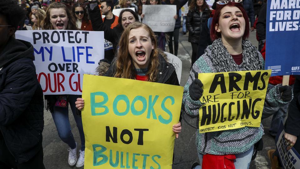 In pics: Thousands join March for Our Lives gun control protests around ...